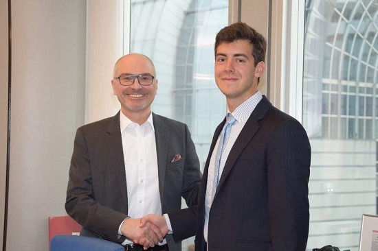 Juso-Verstärkung vom Bodensee für mein Brüsseler Team: - Peter Simon